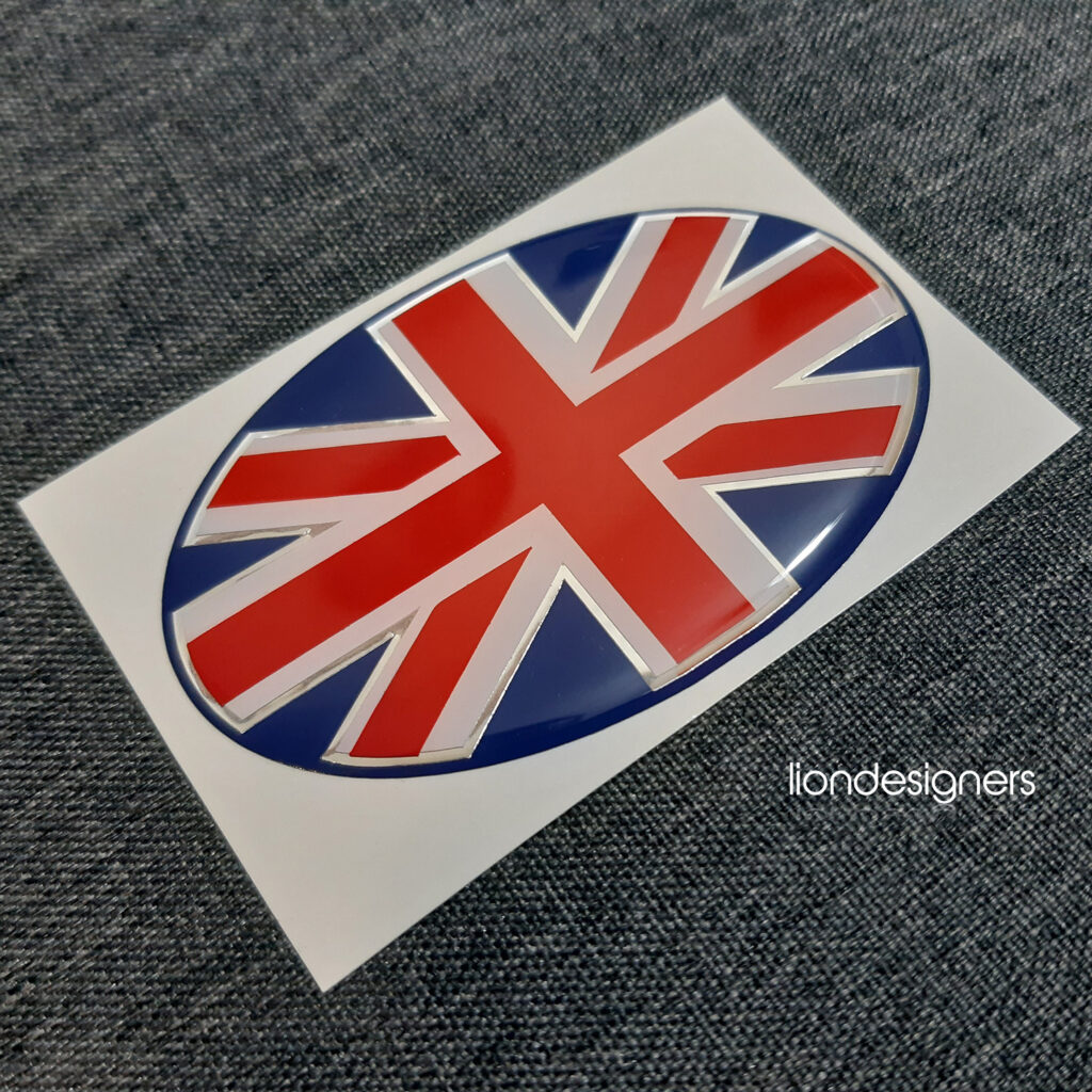 Calcomania Bandera Inglaterra Ovalada Encapsulada – mextikers