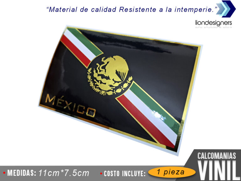 Escudo México Bandera Calcomania – mextikers